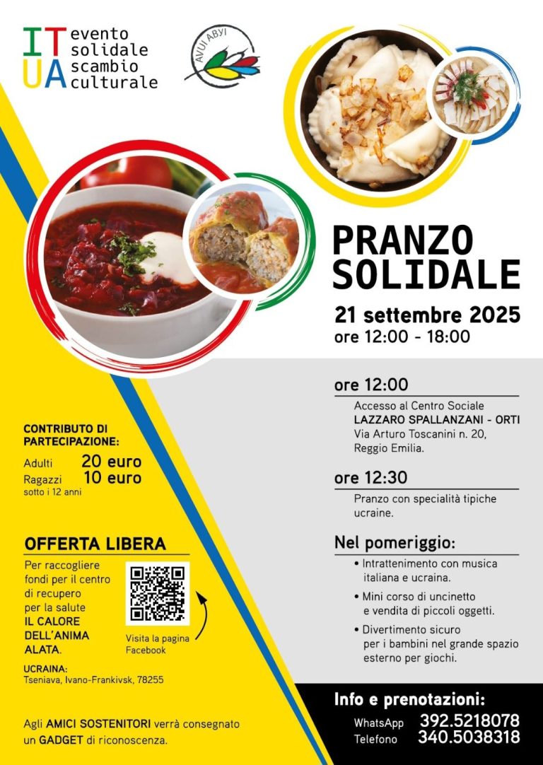 Pranzo Solidale per l'Ucraina - Mondinsieme